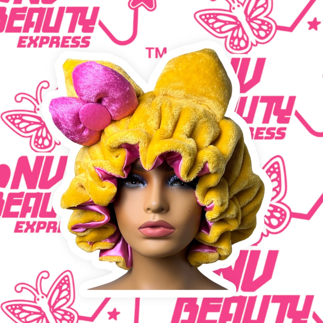 PINK LEMONADE Cat Ears 3d Adjustable Plush Bonnet – nvbeautyexpress